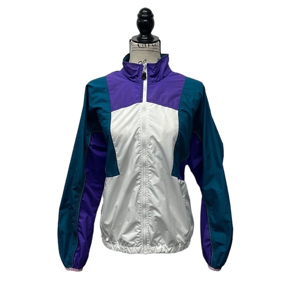 Nike | Jackets & Coats | Rare Vintage Nike Fit Swoosh 9s White Purple ...